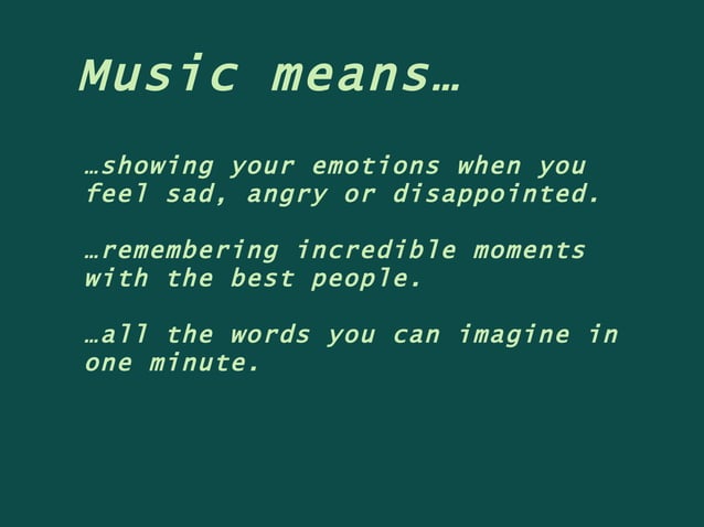 The Meaning of Music | PPT