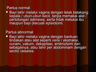 Ana proses persalinan-normal-eb1 (1) | PPT