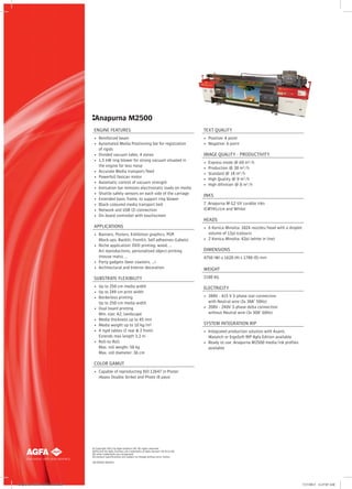 AGFA :Anapurna M2500 | PDF