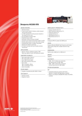 AGFA :Anapurna m3200 RTR | PDF | Desktop Publishing | Computer Software ...