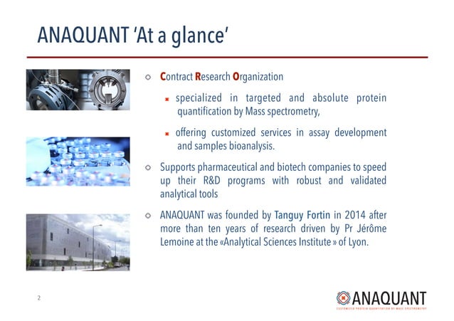 Anaquant-Protein quantitation by mass spectrometry | PPT