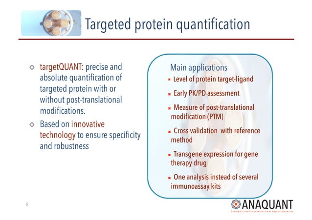 Anaquant-Protein quantitation by mass spectrometry | PPT