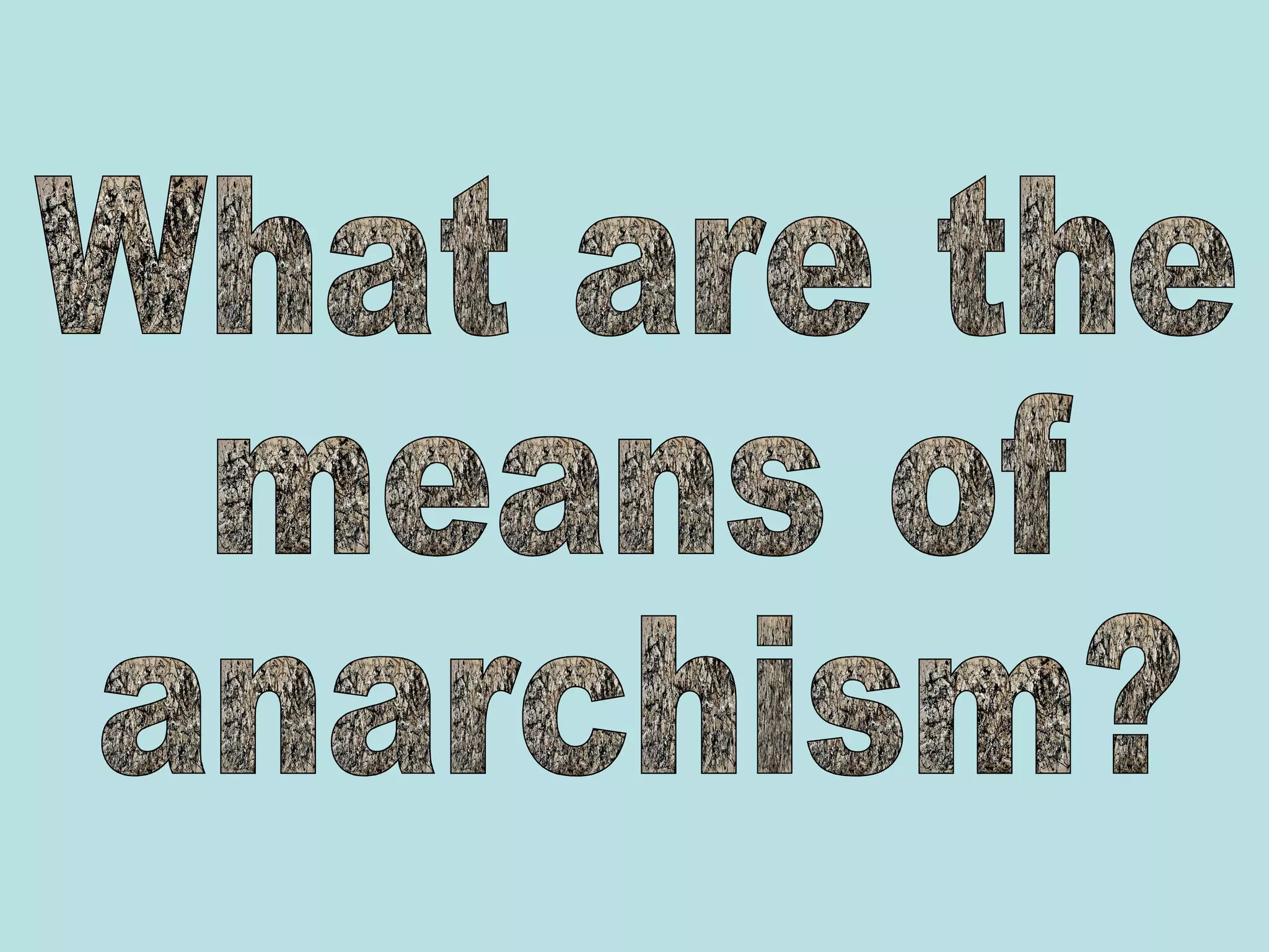 Anarchism an introduction | PPT