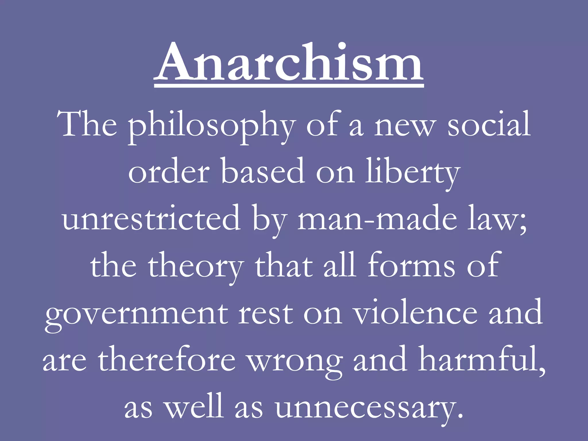 Anarchism | PPT