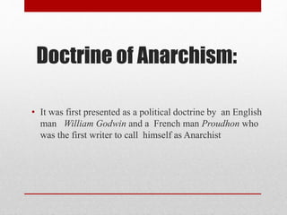 Anarchism | PPTX