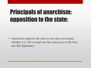 Anarchism | PPTX