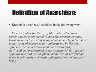 Anarchism | PPTX