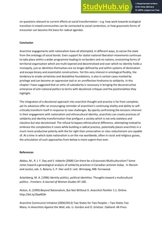 Anarchism And Nationalism | PDF