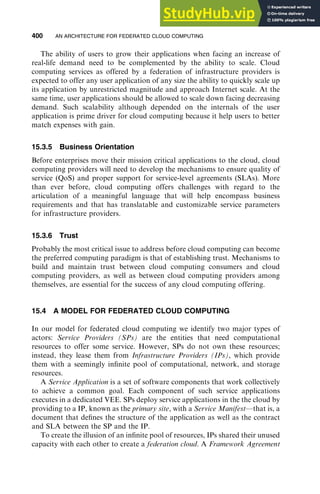 An Architecture For Federated Cloud Computing | PDF | Cloud Computing ...