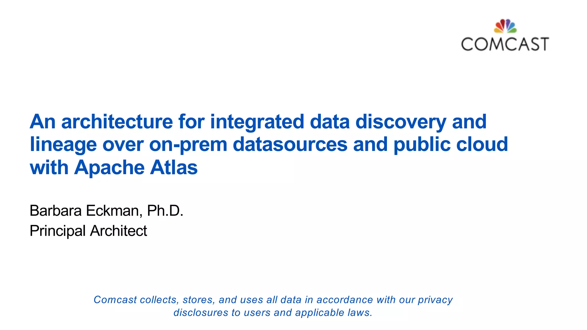 An architecture for federated data discovery and lineage over on-prem datasources and public ...