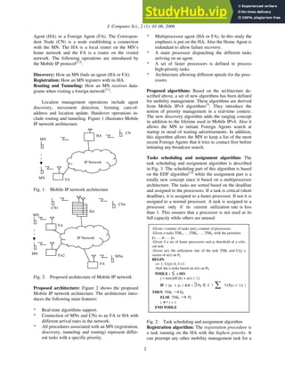 An Architecture For Mobility Management In Mobile Computing Networks | PDF