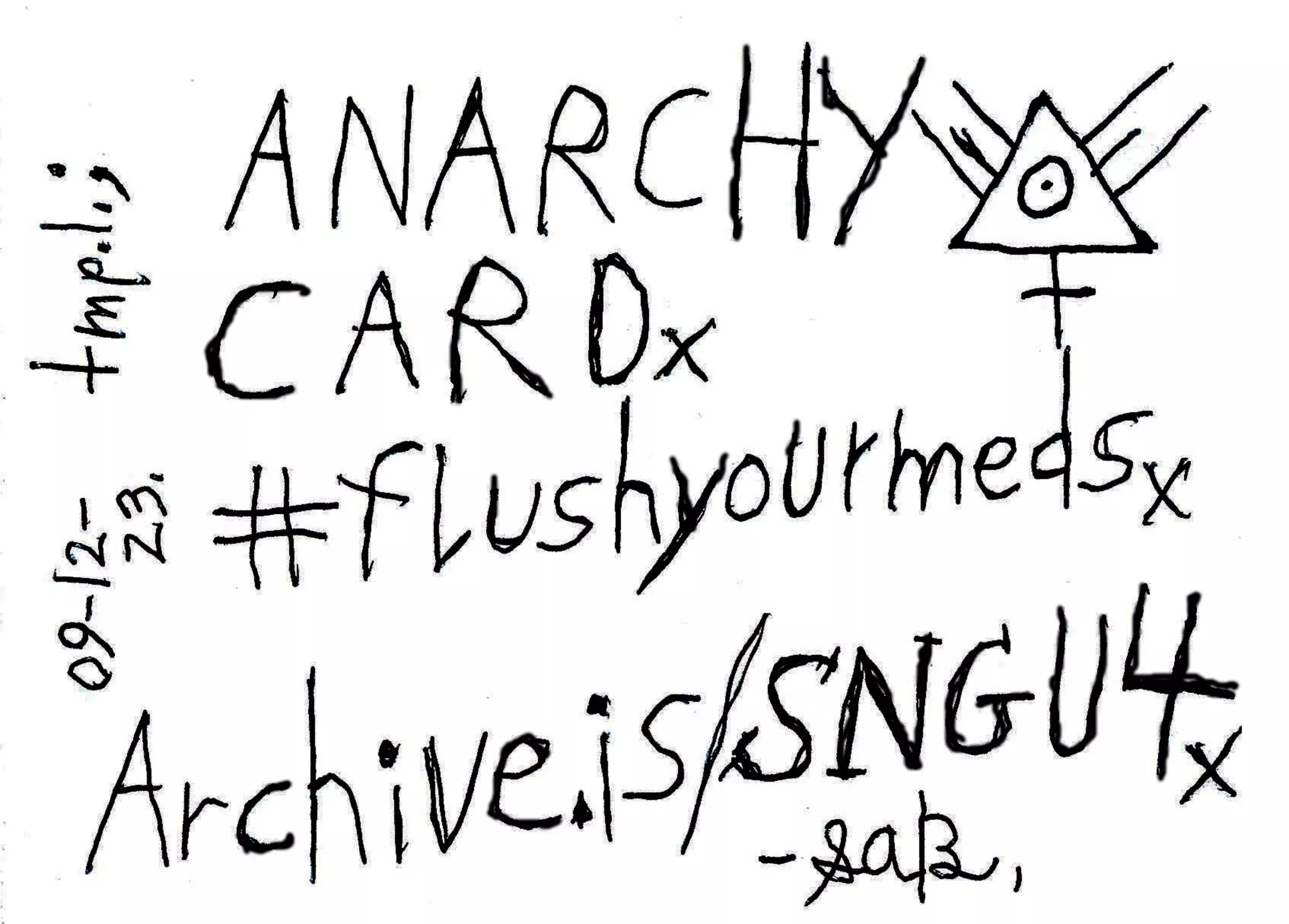 Anarchism Card #flushyourmeds | PDF