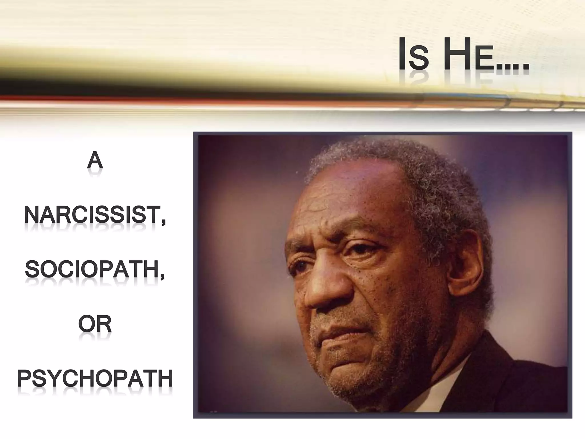 A narcissist, sociopath, and psychopath at work | PPTX