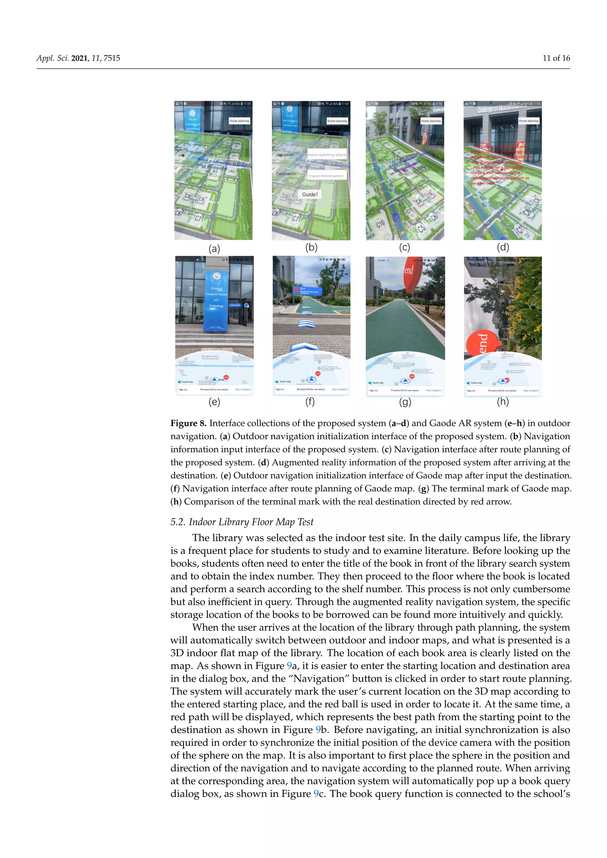 An ar core based augmented reality campus navigation system | PDF