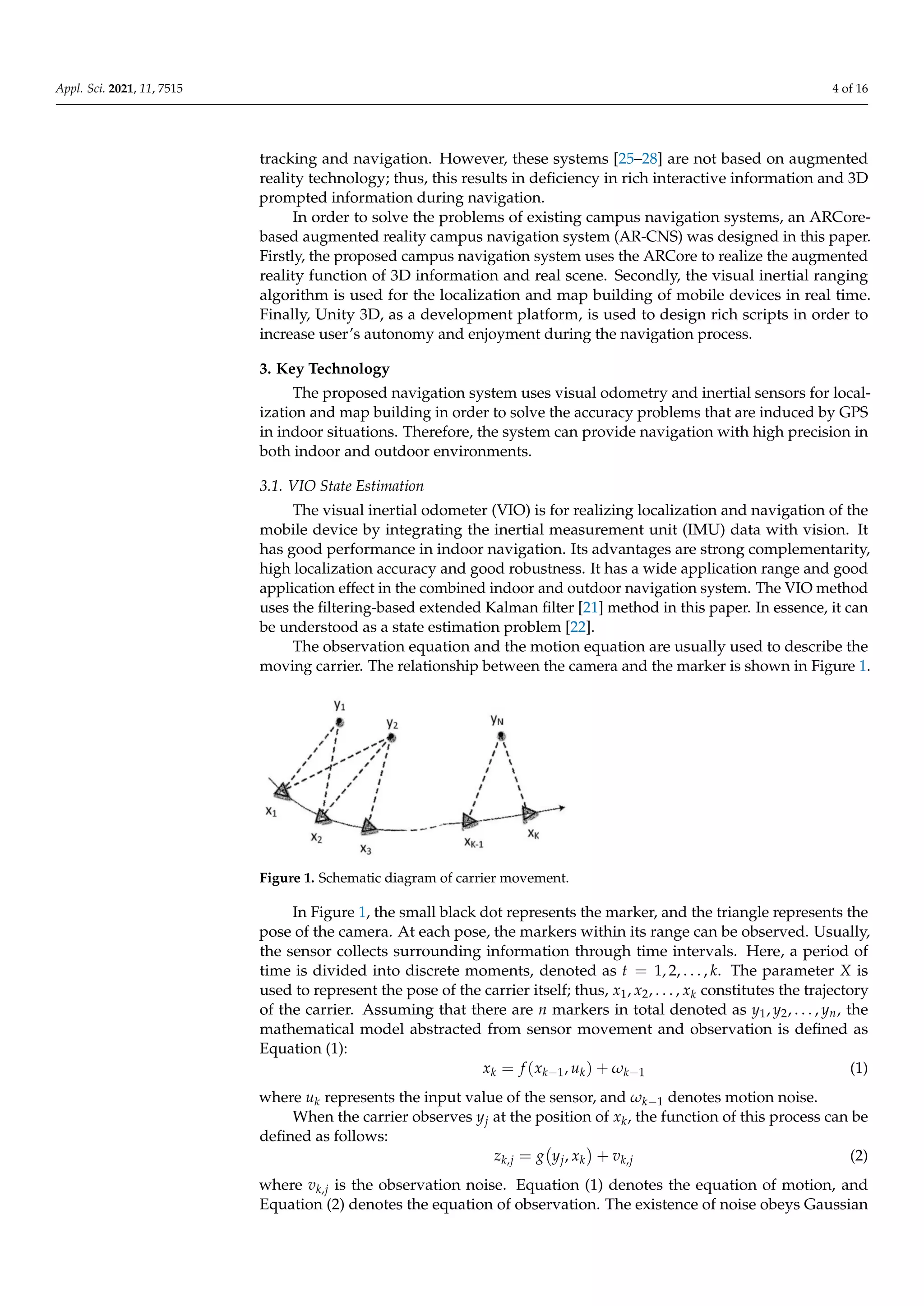 An ar core based augmented reality campus navigation system | PDF