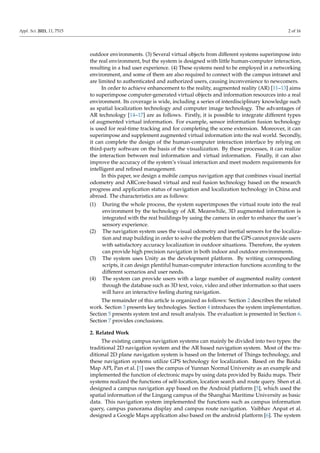 An ar core based augmented reality campus navigation system | PDF