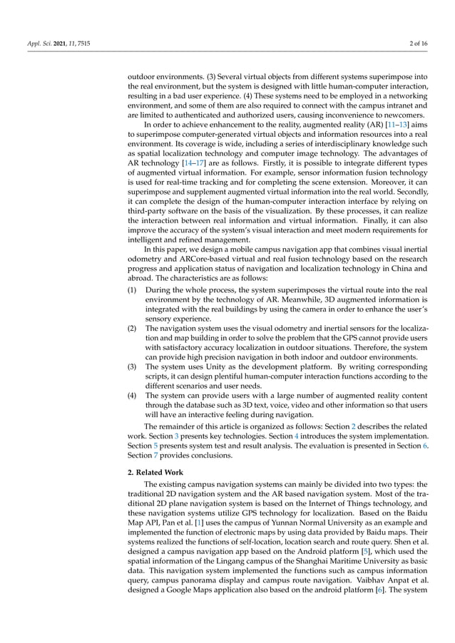 An ar core based augmented reality campus navigation system | PDF ...