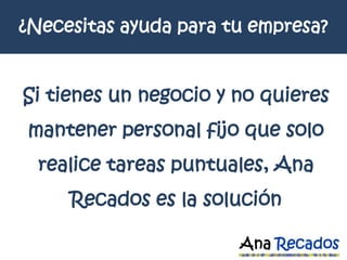 Ana recados para empresas | PPSX