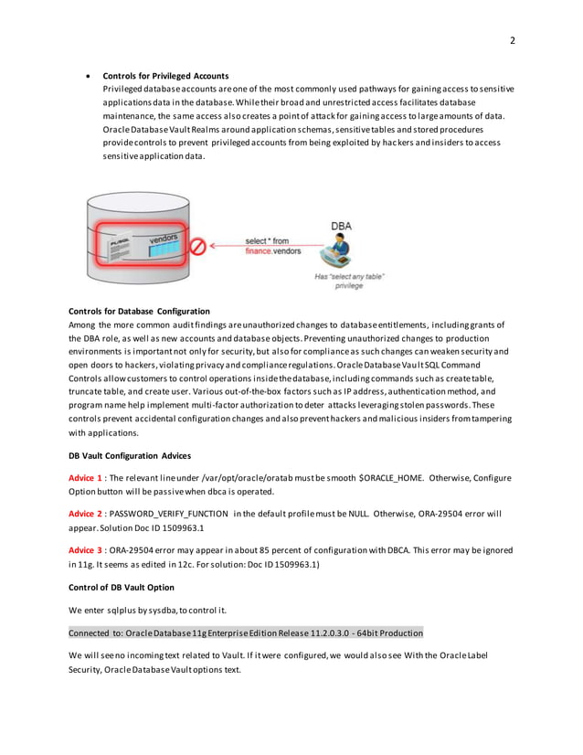 how to protect your sensitive data using oracle database vault | PDF