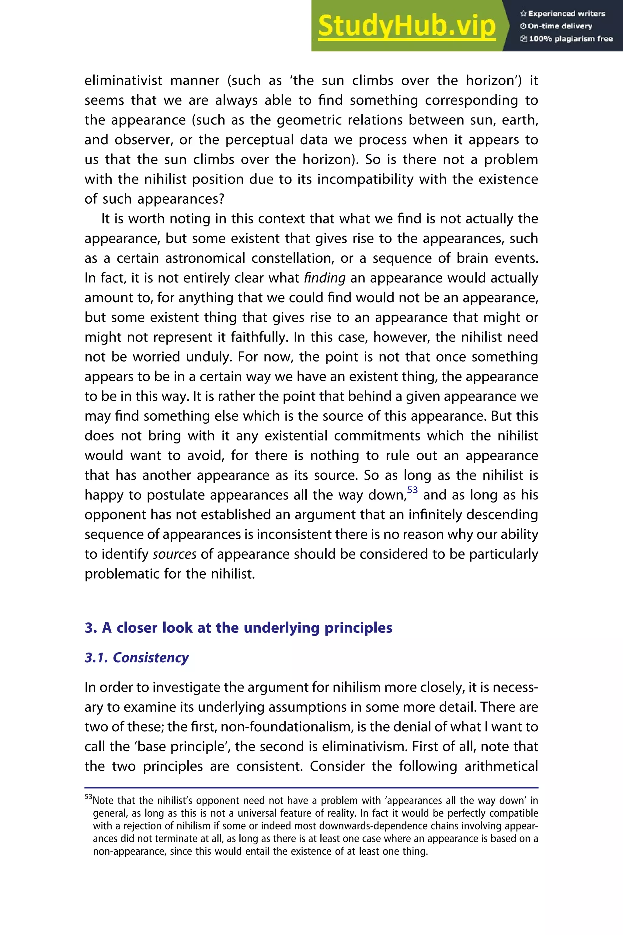 An Argument For Ontological Nihilism | PDF