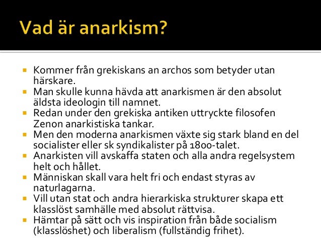 Anarkism Umes Anarkistiska
