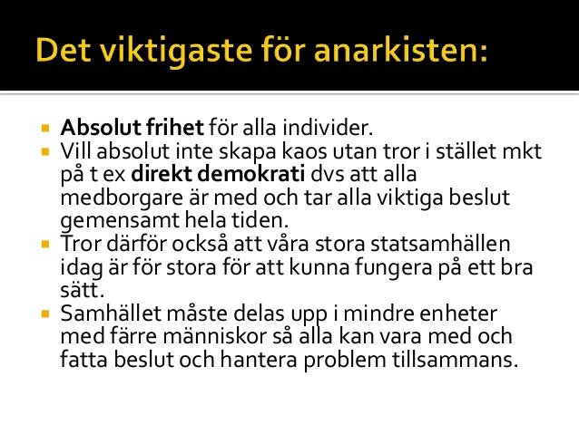 Anarkism Umes Anarkistiska