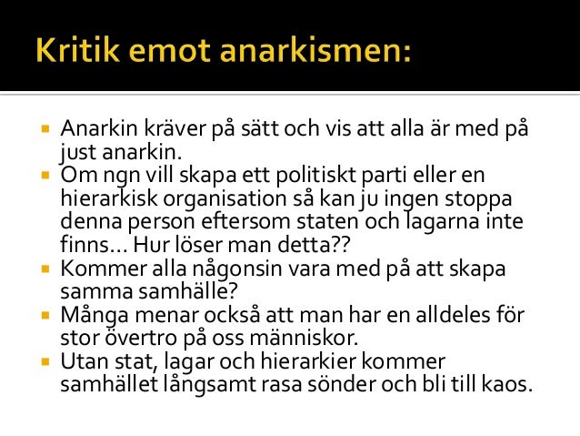 Anarkisme Epistemologi