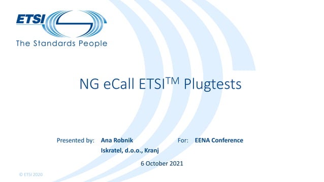 Next Generation eCall (2/3) | PPT