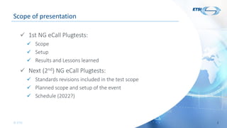 Next Generation eCall (2/3) | PPT