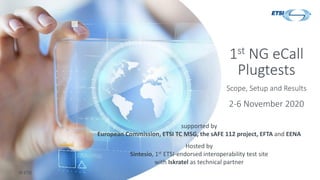 Next Generation eCall (2/3) | PPT