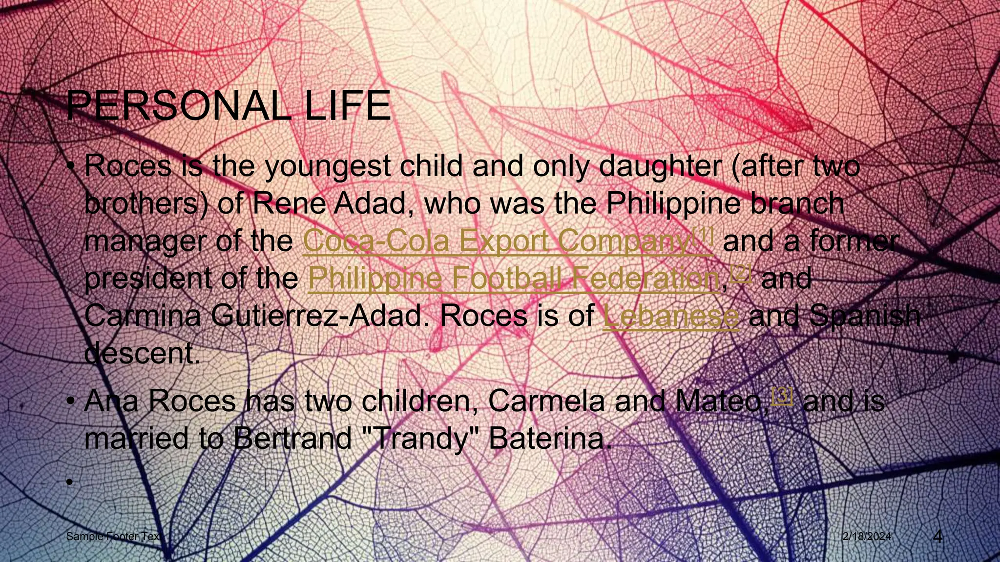 Ana Roces Biography, Life, Career, PersonaliLife.pptx