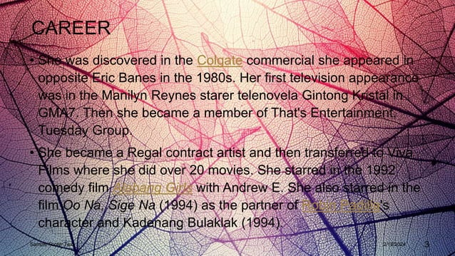 Ana Roces Biography, Life, Career, PersonaliLife.pptx | Television ...