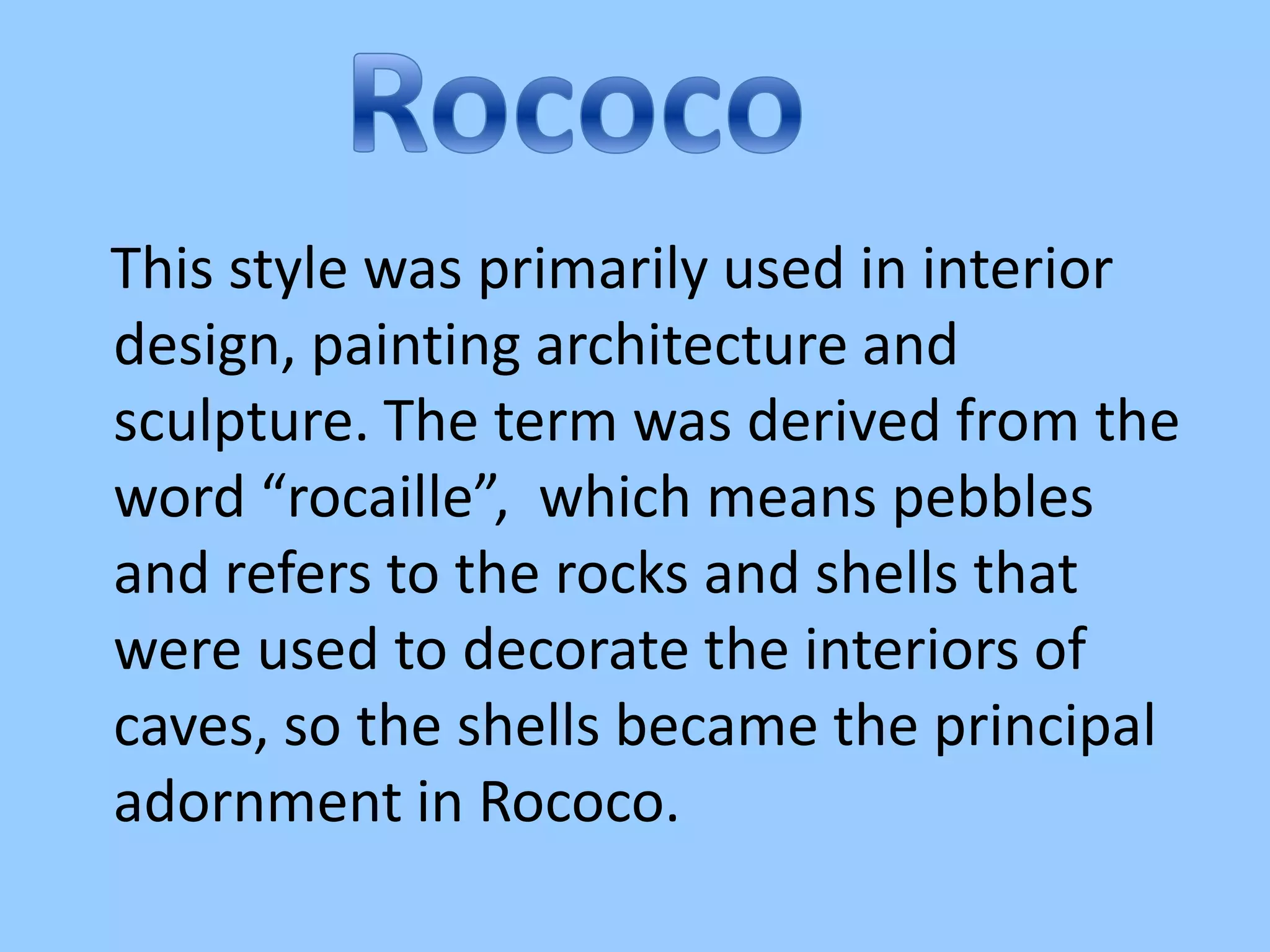 Rococo art movement by Ana Roiz | PPTX