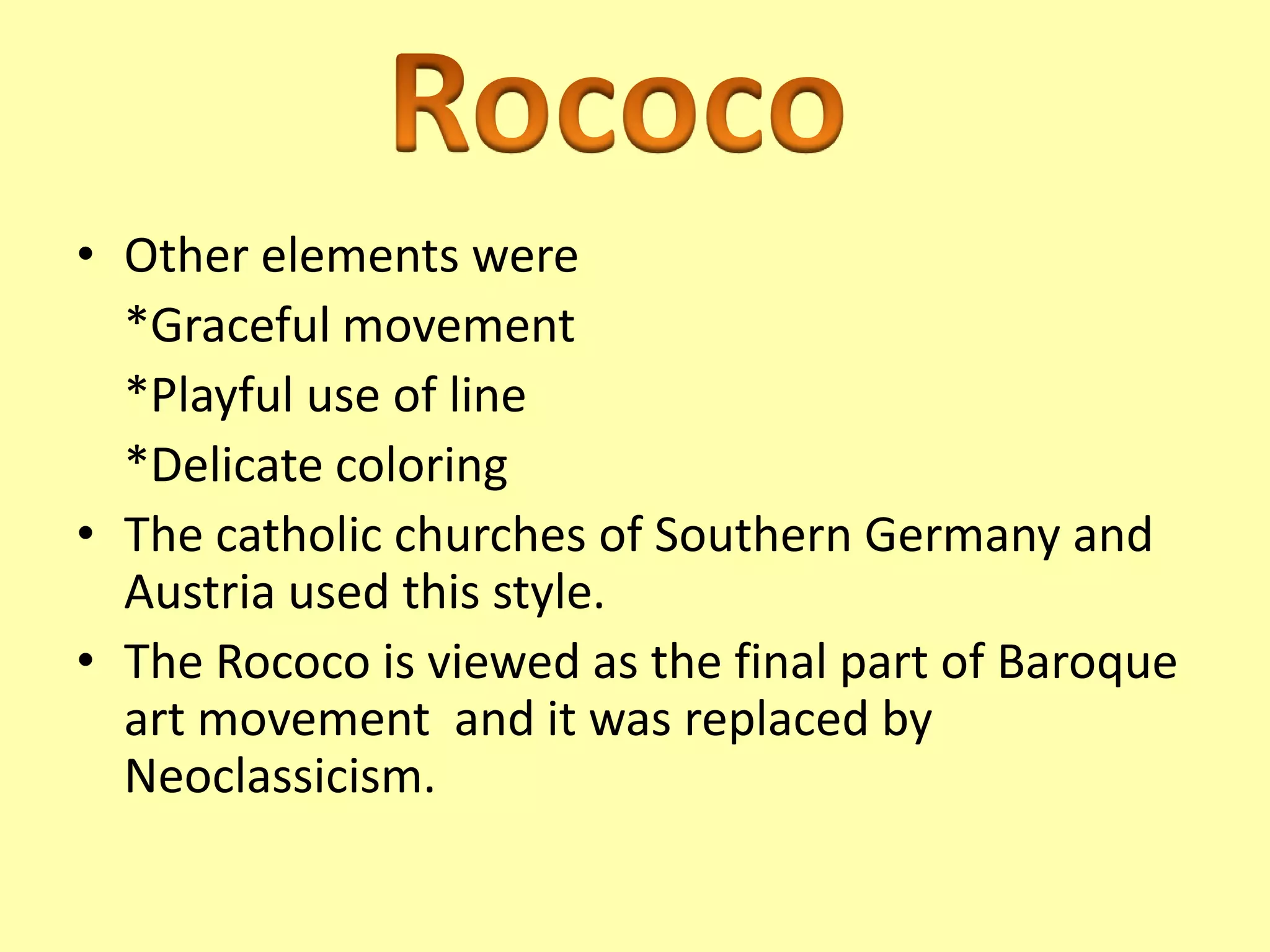 Rococo art movement by Ana Roiz | PPTX