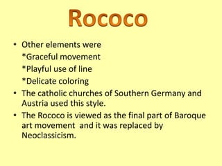 Rococo art movement by Ana Roiz | PPTX