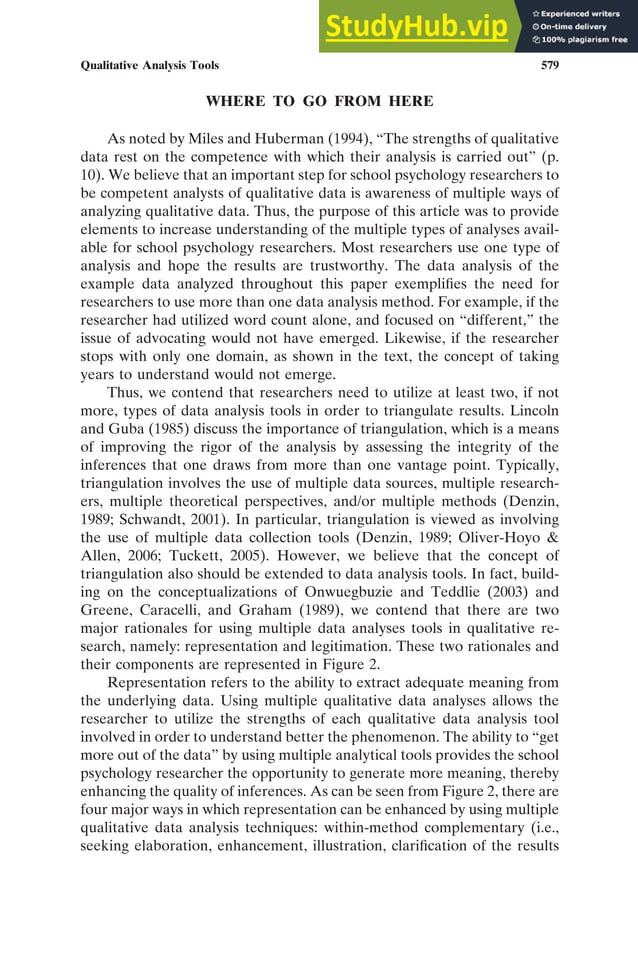 An Array Of Qualitative Data Analysis Tools A Call For Data Analysis