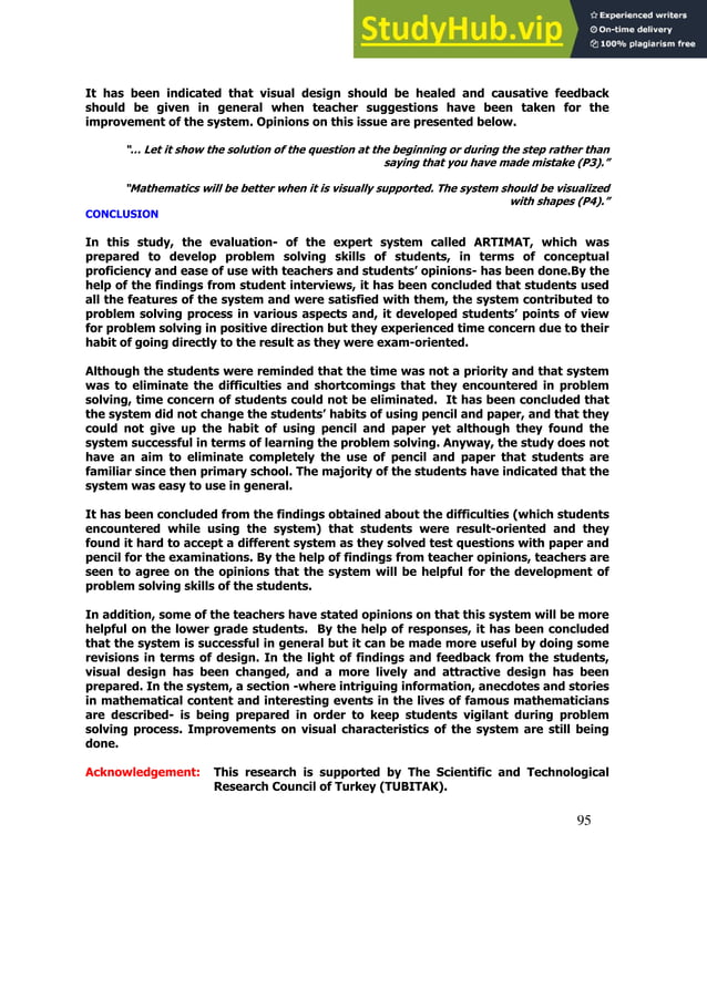 An Artificial Intelligence-Based Distance Education System Artimat | PDF | Educational ...