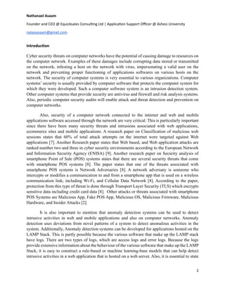 An Artificial Neural Network Based Anomaly Detection for Computer Networks Connected to the ...