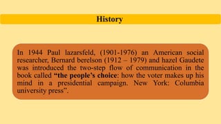 Two step flow theory | PPTX