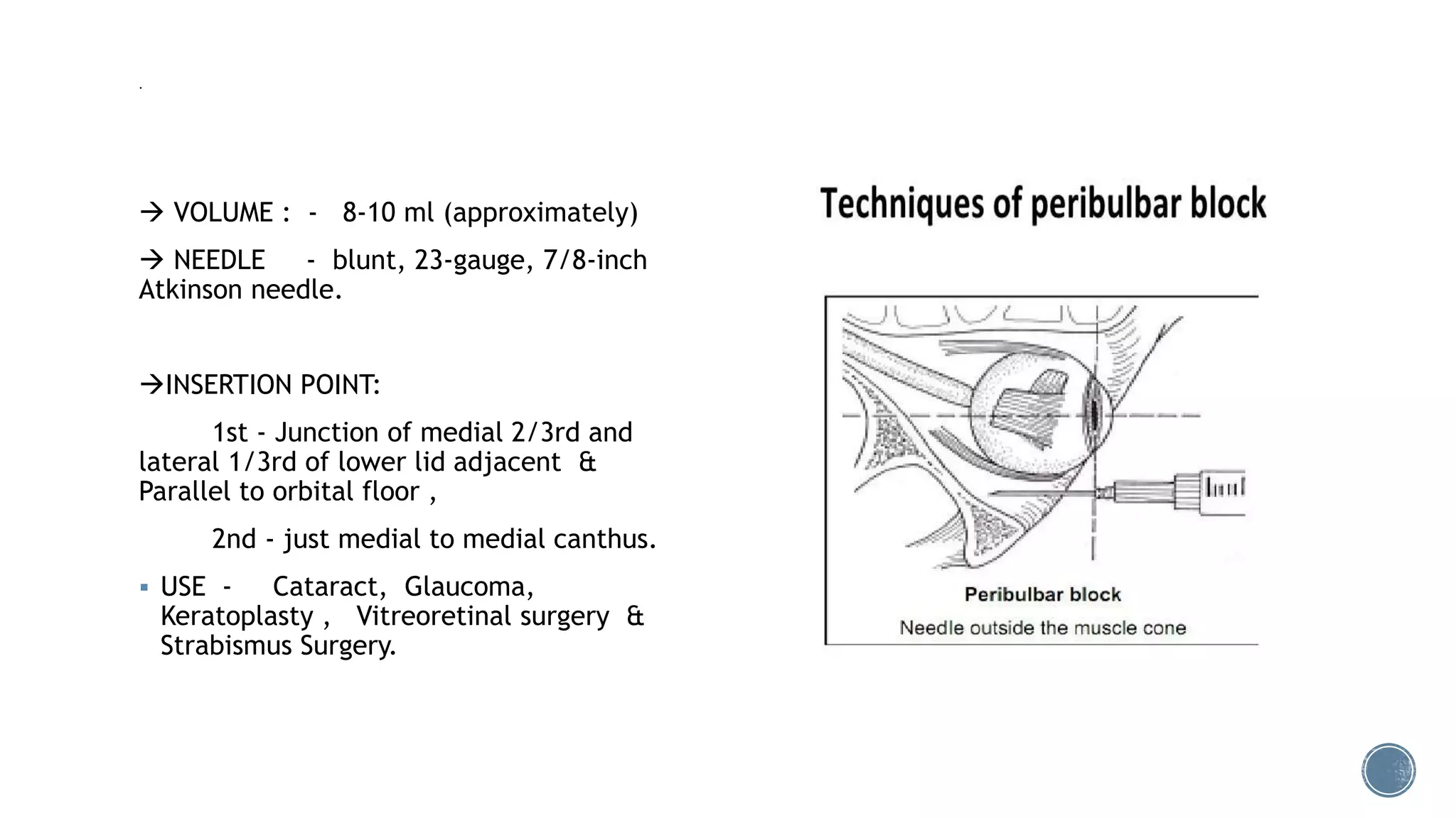 Anasesthesia for ophthalmic surgery | PPT