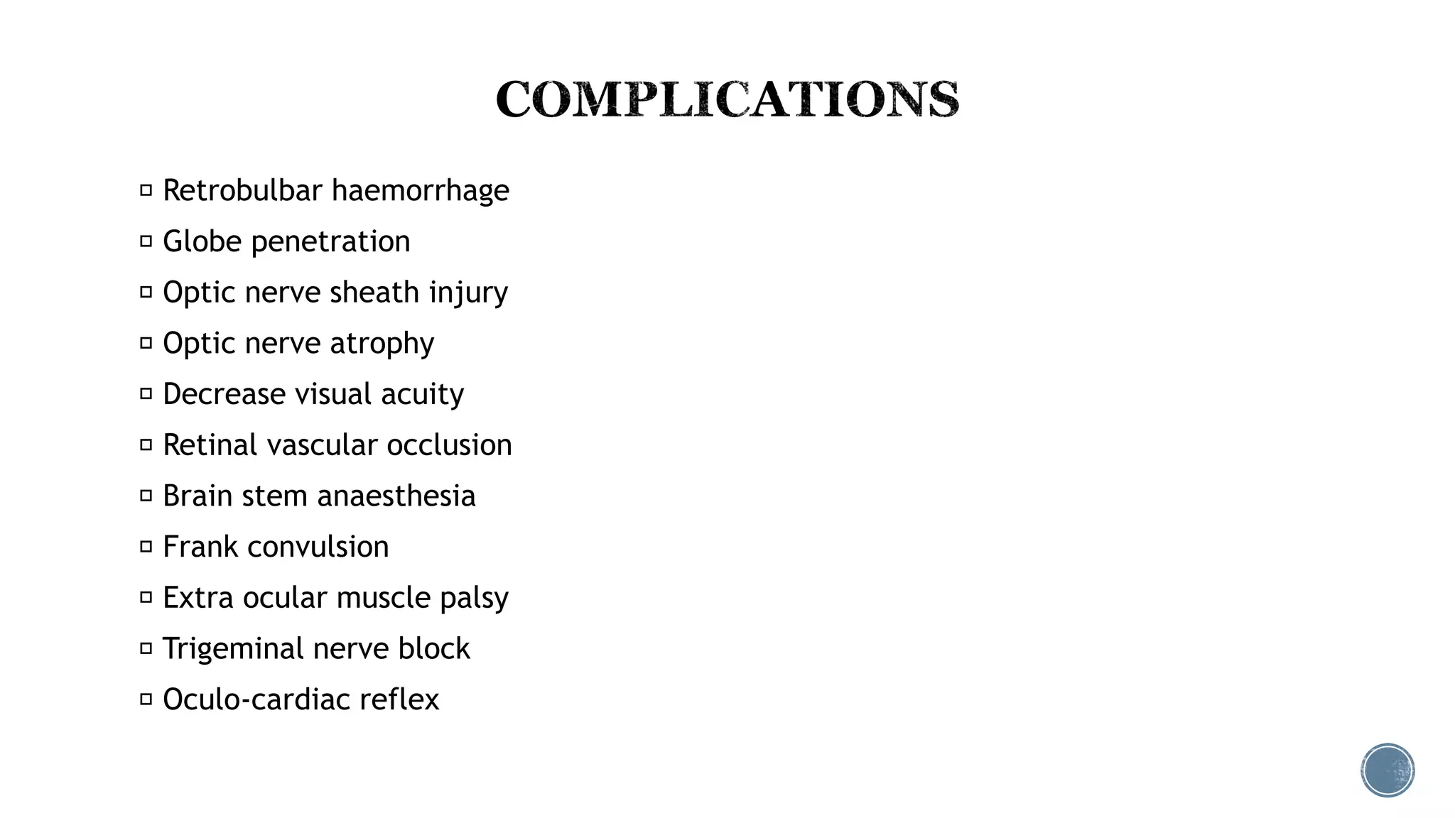 Anasesthesia for ophthalmic surgery | PPTX