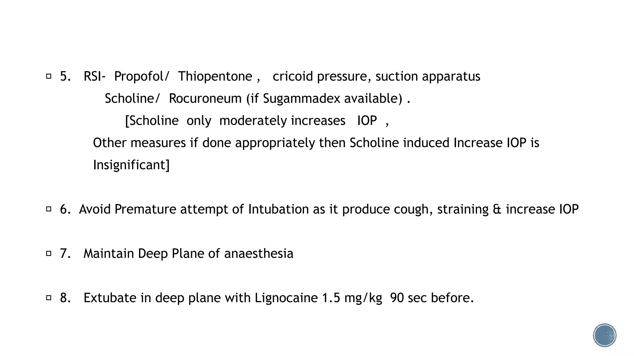 Anasesthesia for ophthalmic surgery | PPTX