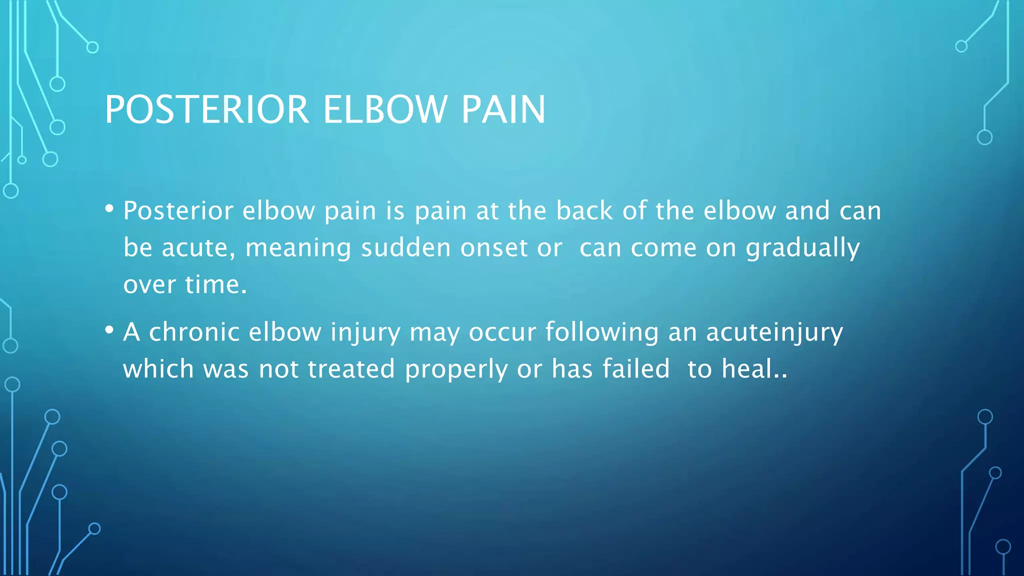 DD of posterior elbow joint | PPTX