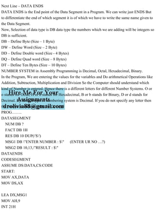 An Assembly program to find the factorial of decimal number given by.pdf