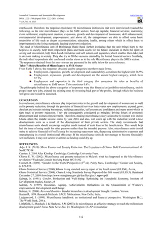 An assesesment of the impact of microfinance schemes on poverty ...