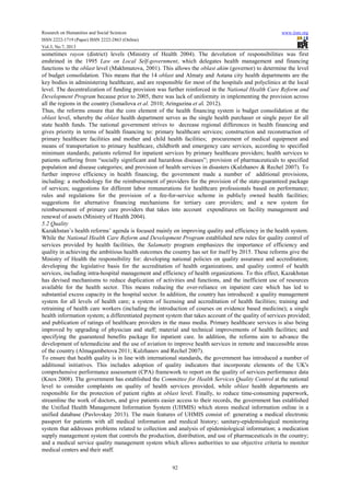 An assessment of healthcare reforms in kazakhstan | PDF