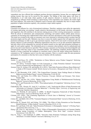 An assessment of sales promotion techniques in the stimulation of ...