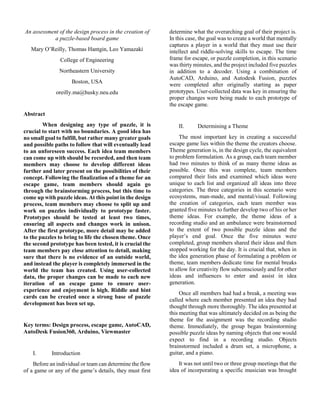 An assessment of the design process in the creation of a puzzle | PDF ...