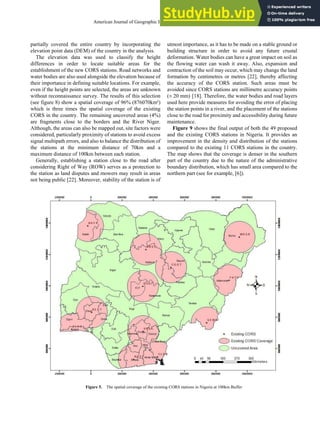 An Assessment Of The Existing Continuously Operating Reference Stations ...