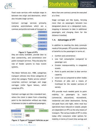 An Assessment Of The Intermediate Public Transport (IPT) Sector In ...